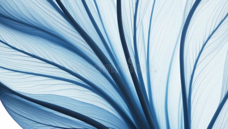 Abstract Blue Floral Petal Veins Background. Stock Image - Image of ...