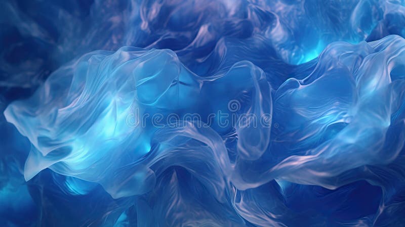 Abstract Blue Flow . Generative AI Stock Illustration - Illustration of ...