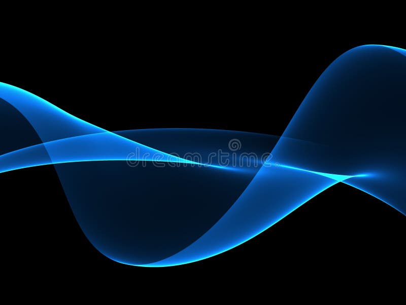 Abstract Blue Flow Wave Background Stock Illustration - Illustration of ...