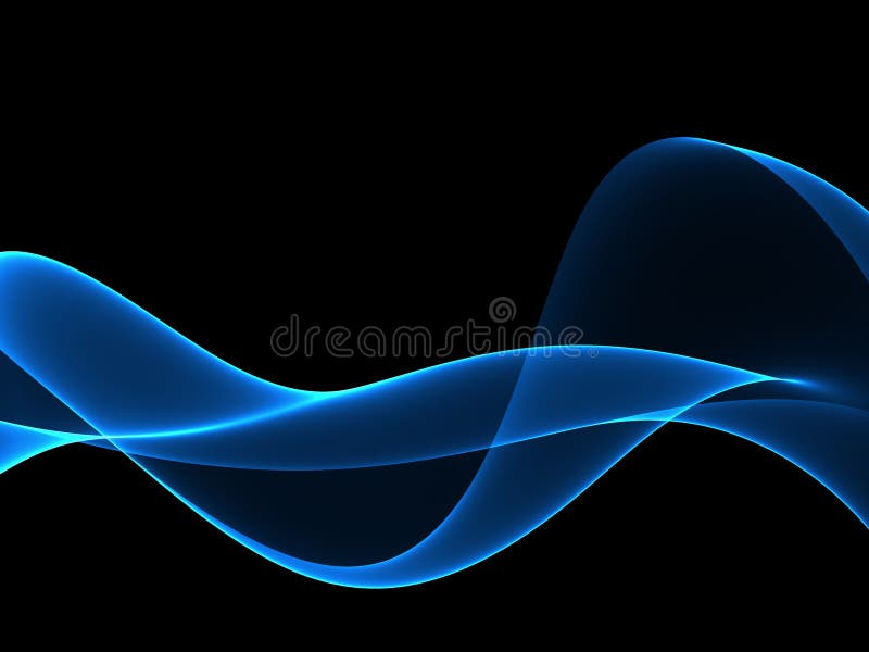 Abstract Blue Flow Wave Background Stock Illustration - Illustration of ...
