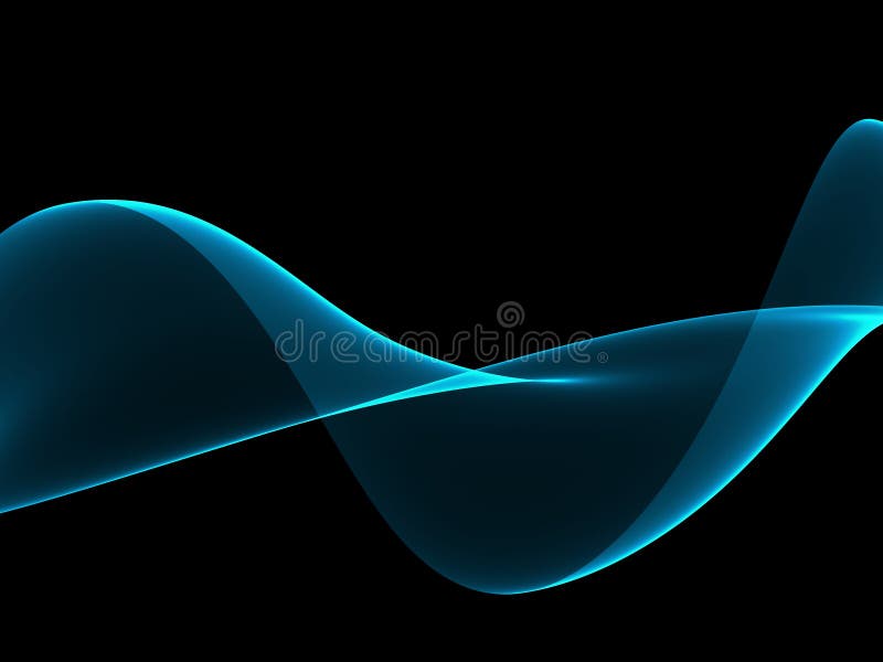 Abstract Blue Flow Wave Background Stock Illustration - Illustration of ...
