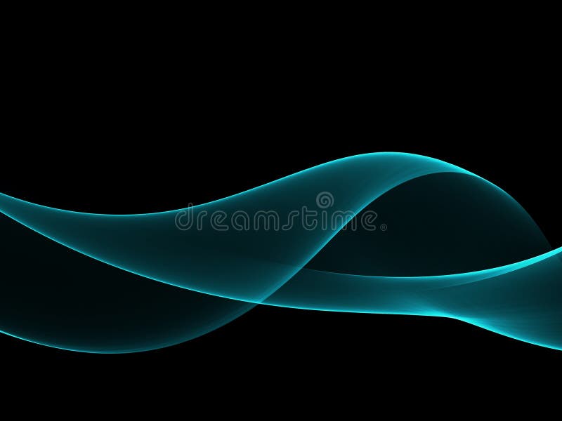 Abstract Blue Flow Wave Background Stock Illustration - Illustration of ...