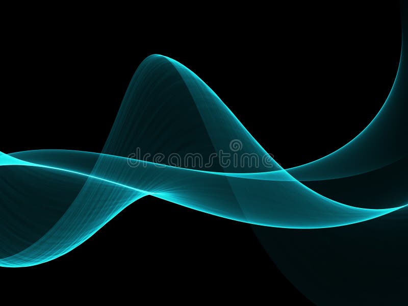 Abstract Blue Flow Wave Background Stock Illustration - Illustration of ...