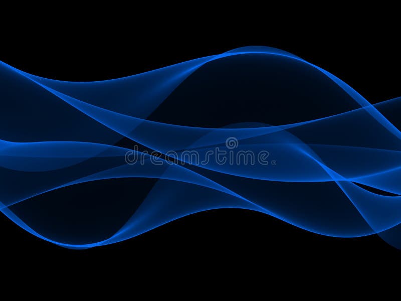 Abstract Blue Flow Wave Background Stock Illustration - Illustration of ...