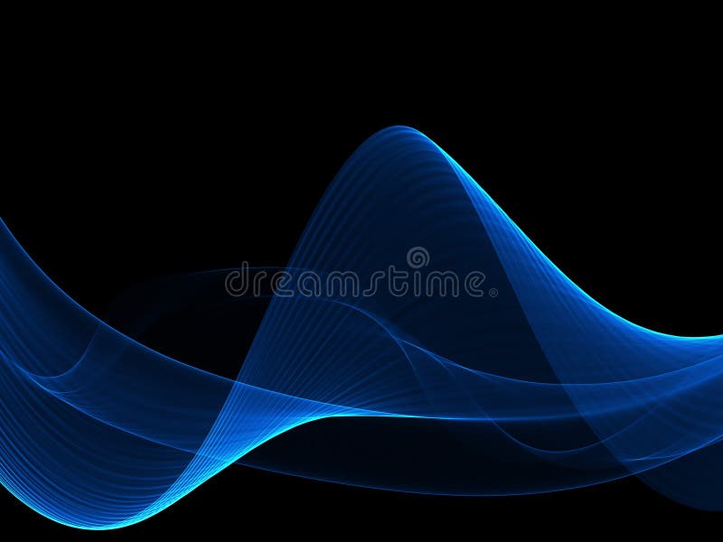 Abstract Blue Flow Wave Background Stock Image - Image of concepts ...
