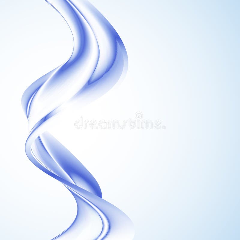 Abstract Blue Flow Wave Vector Background Eps10 Stock Vector ...