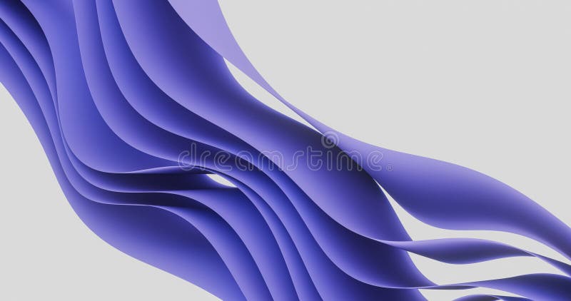 Abstract Blue Flowing Ribbons Create a Dynamic and Elegant Visual ...