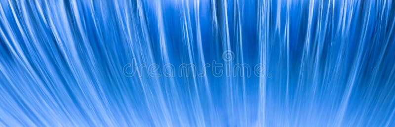 Abstract Blue Flowing Water Banner, Waterfall Effect Illusion Stock ...
