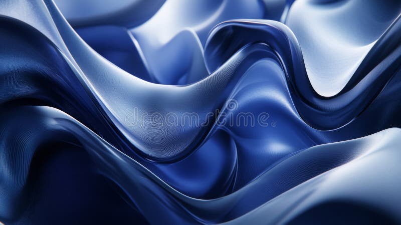 Abstract Blue Fluid Design stock illustration. Illustration of liquid ...