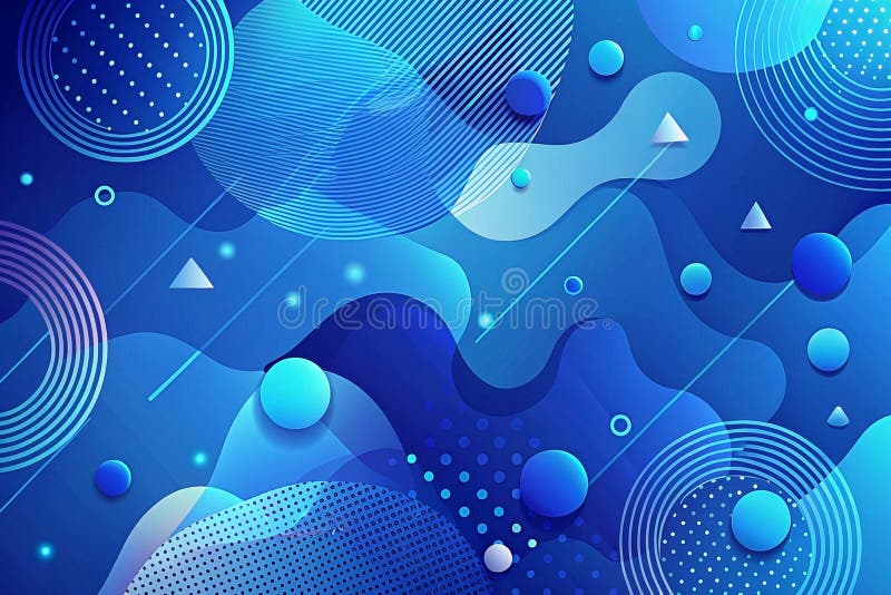 Abstract Blue Fluid Shapes Background Design, Website Banner Stock ...