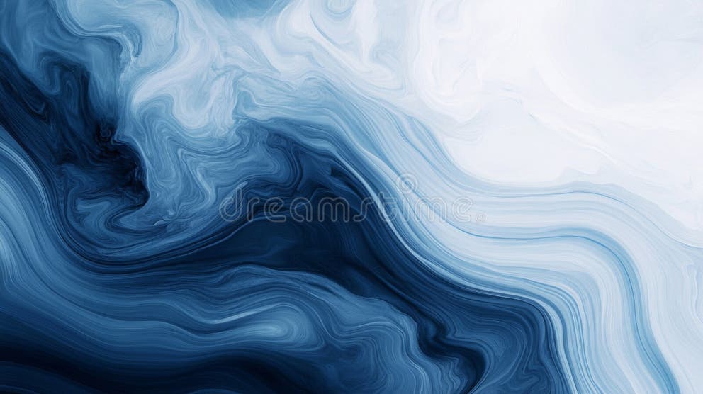 Abstract Blue Fluid Swirl Background Texture Stock Illustration ...