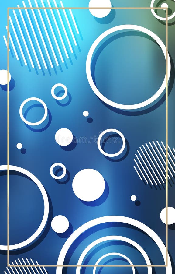 Abstract Blue Flyer Template. Blur Background with Gradient Stock ...