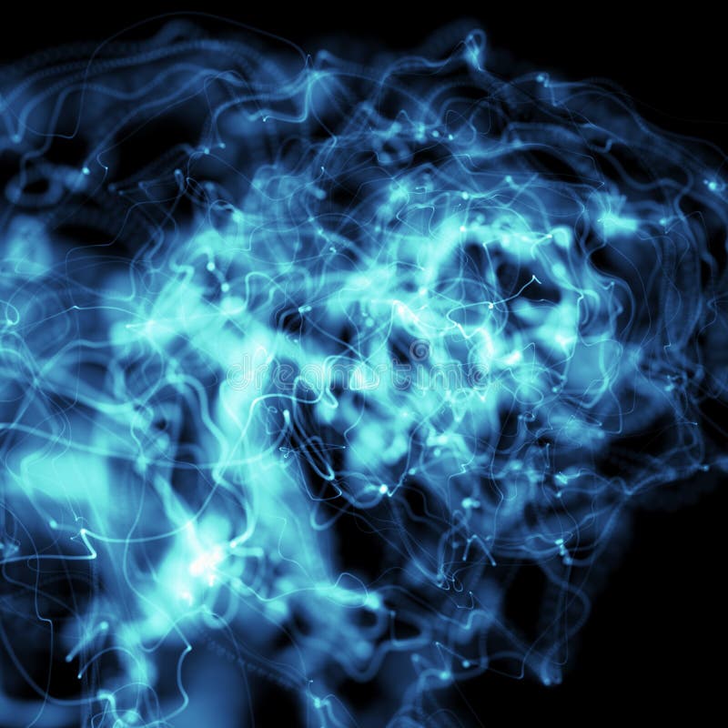 Abstract Blue Foggy Background Stock Illustration - Illustration of ...