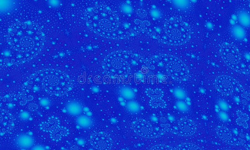 Abstract Blue Fractal Background Stock Illustration - Illustration of ...