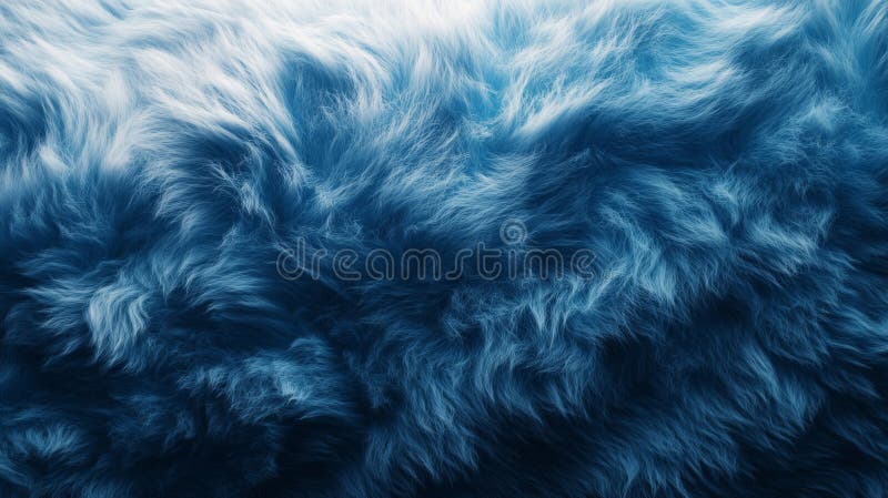 Abstract Blue Furry Texture with Swirling Patterns Stock Illustration ...