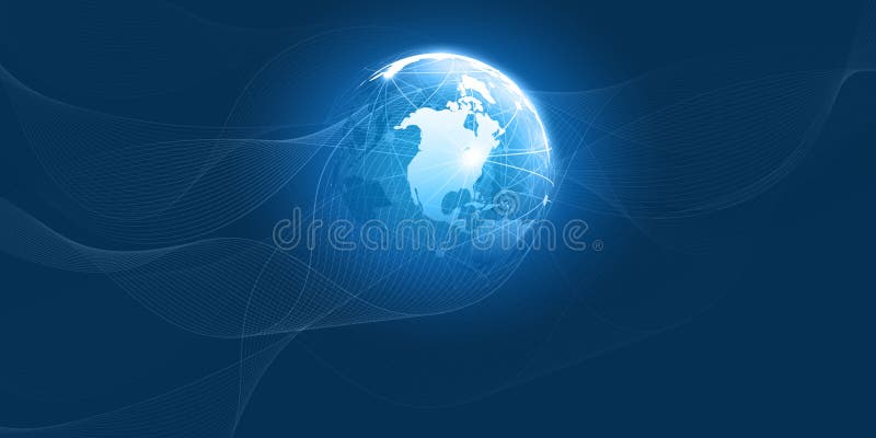 Abstract Blue Futuristic Modern Style Cloud Computing, Networks ...