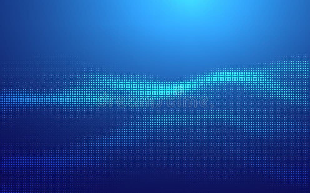Abstract Blue Futuristic Tech Background with Digital Grid, Blockchain ...