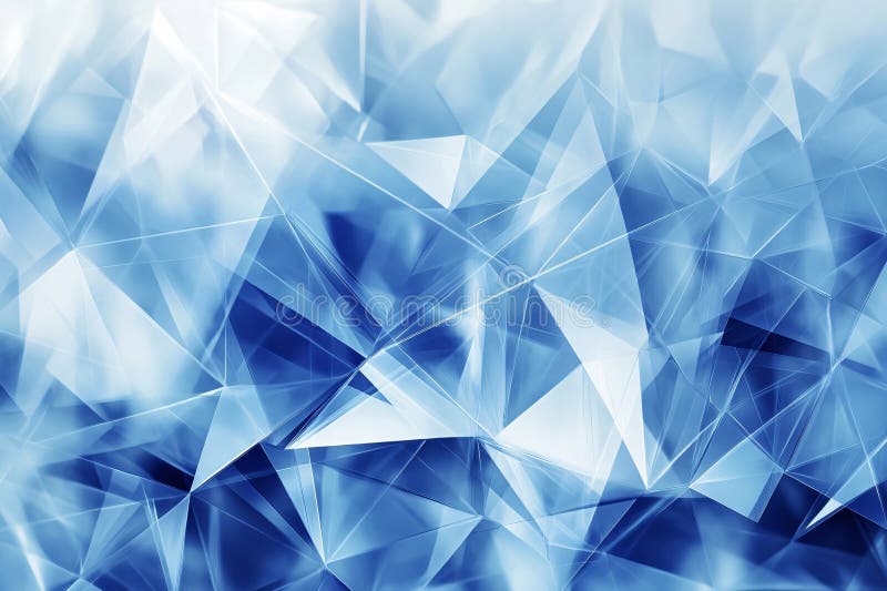Abstract Blue Geometric Background Forming a Crystal Structure Stock ...
