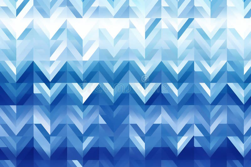 Abstract Blue Geometric Background with Triangles Stock Illustration ...