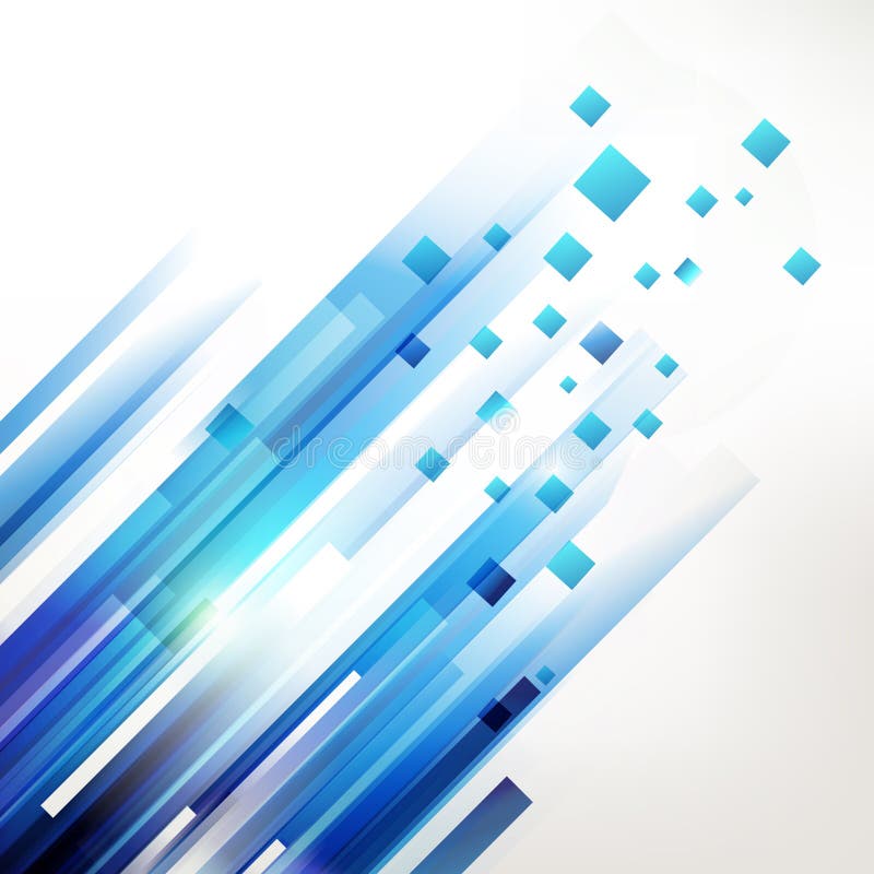 Abstract Blue Geometric Corner Elements Stock Vector - Illustration of ...