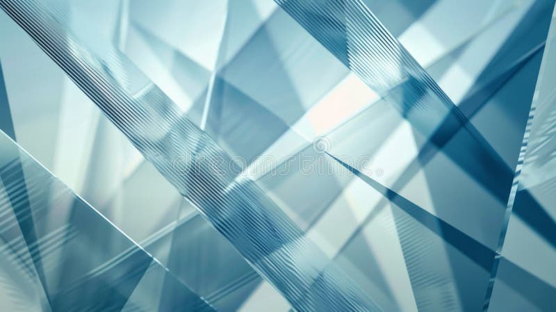 Abstract Blue Geometric Crystal Background in Modern Design Stock Image ...