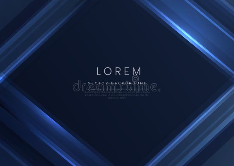 Abstract Blue Geometric Diagonal Overlay Layer Background Stock Vector ...