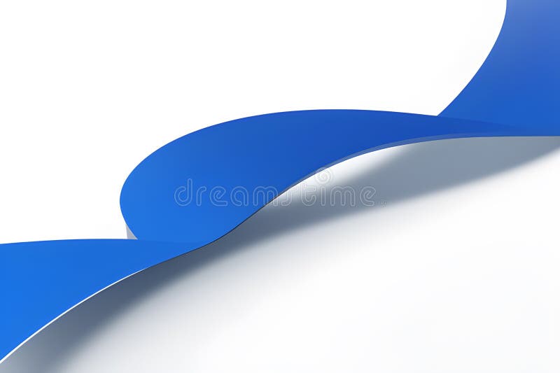 Abstract Blue Geometric Isolate On White Background Vector