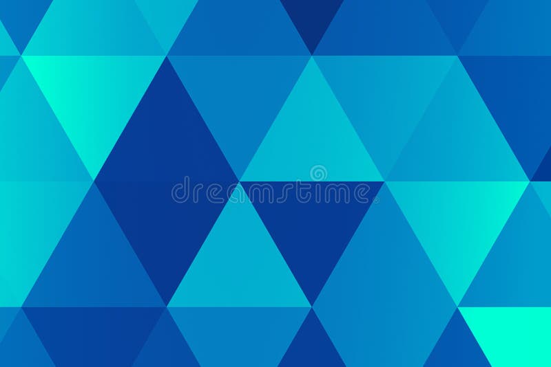 Abstract Blue Geometric Multicolor Triangles Pattern with Seamless ...