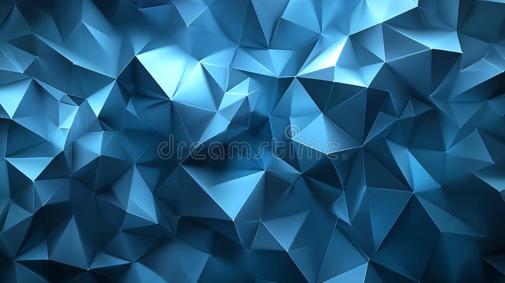Abstract Blue Geometric Pattern Background Modern Triangular Design ...