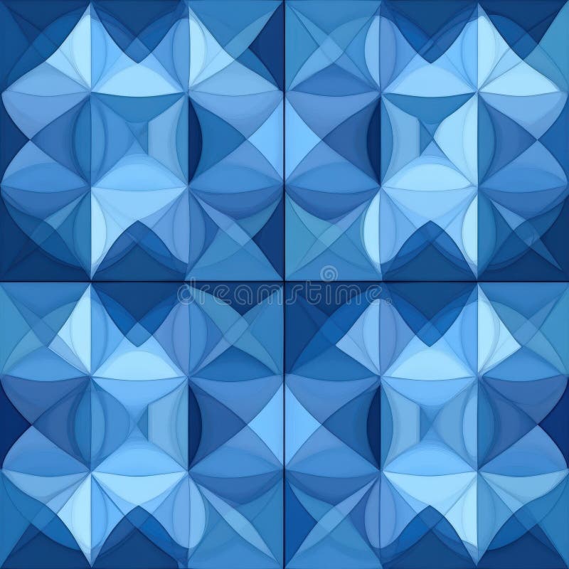 Abstract Blue Geometric Pattern Stock Illustration - Illustration of ...