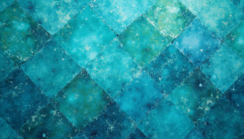 Abstract Blue Geometric Pattern with Speckled and Marbled Textures in ...