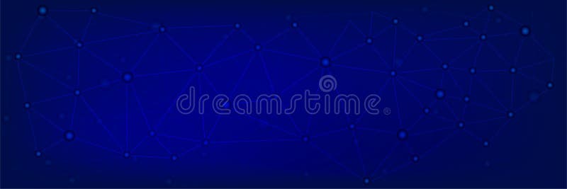 Abstract Blue Geometric Plexus Technology Pattern Banner Background ...