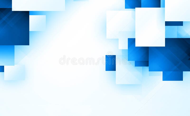 Abstract Blue Geometric Shapes Background Stock Illustration ...