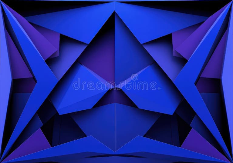 Abstract Blue Geometric Shapes Creating a Modern Design Pattern Stock ...