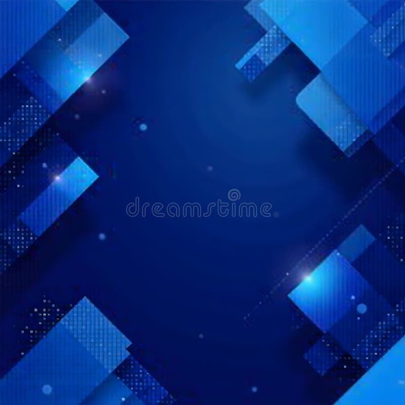 Abstract Blue Geometric Shapes Form a Tech Backdrop , Digital, Graphic ...