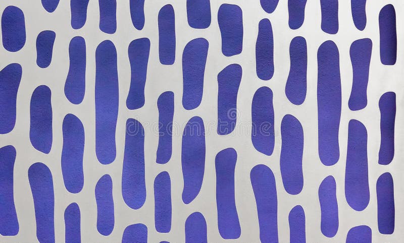 Abstract Blue Geometric Shapes on a White Background, Consisting of ...