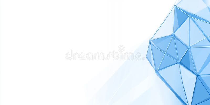 Abstract Blue Geometric Structure Modern Design Background Light ...