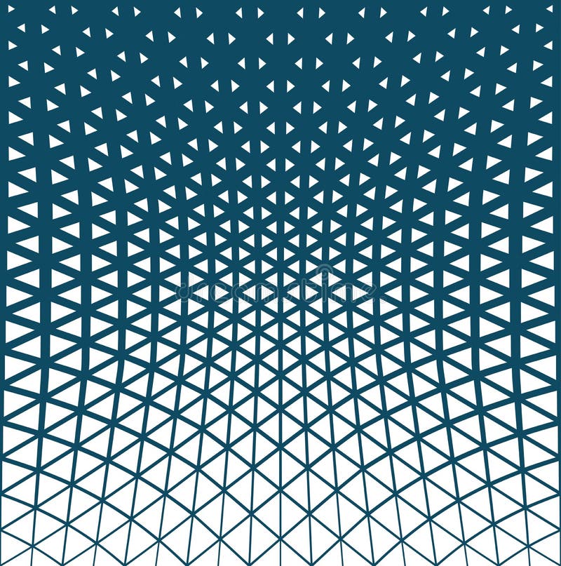 Abstract Blue Geometric Triangle Design Halftone Pattern Background ...