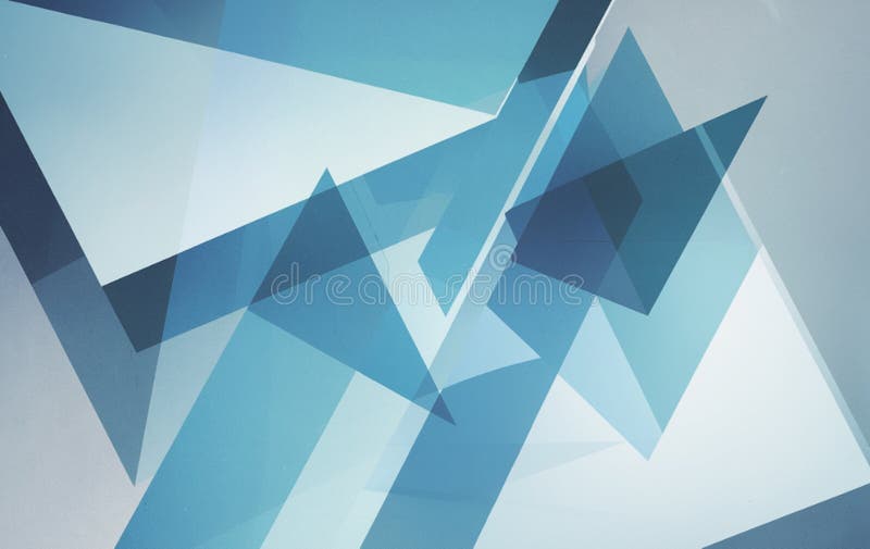 Abstract Blue Geometric Triangles Modern Design Background Texture ...