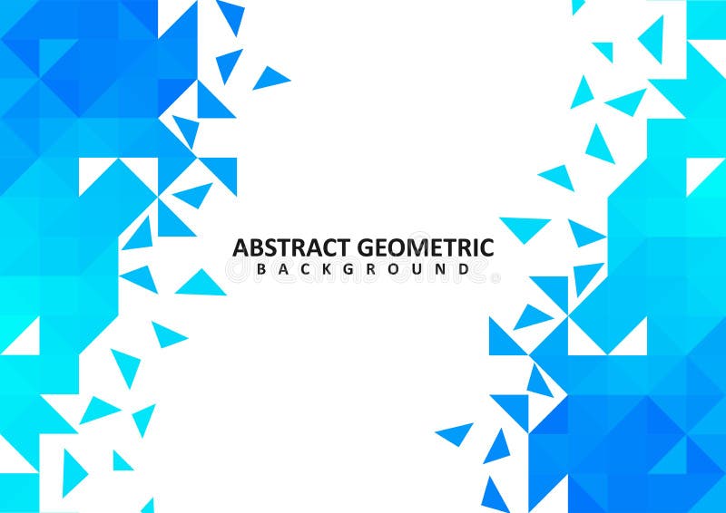 Abstract Blue Geometric Vector Background Design Stock Vector ...
