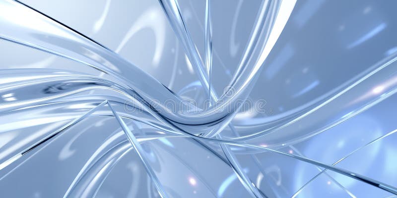 Abstract Blue Glass Swirls Elegant Modern Design Background Stock ...
