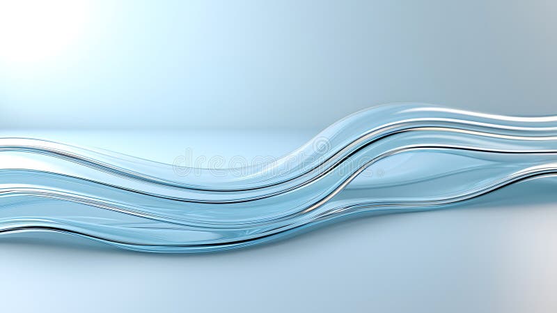 Abstract Blue Glass Waves Background - Abstract Backgrounds Stock ...
