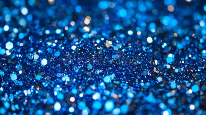 Abstract Blue Glitter Background Sparkling Texture Stock Illustration ...