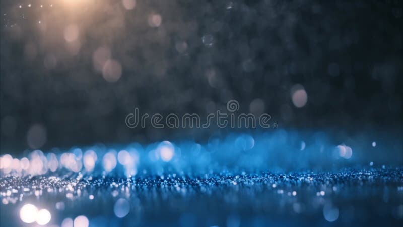 Abstract Blue Glitter and Light Stock Footage - Video of light, bokeh ...