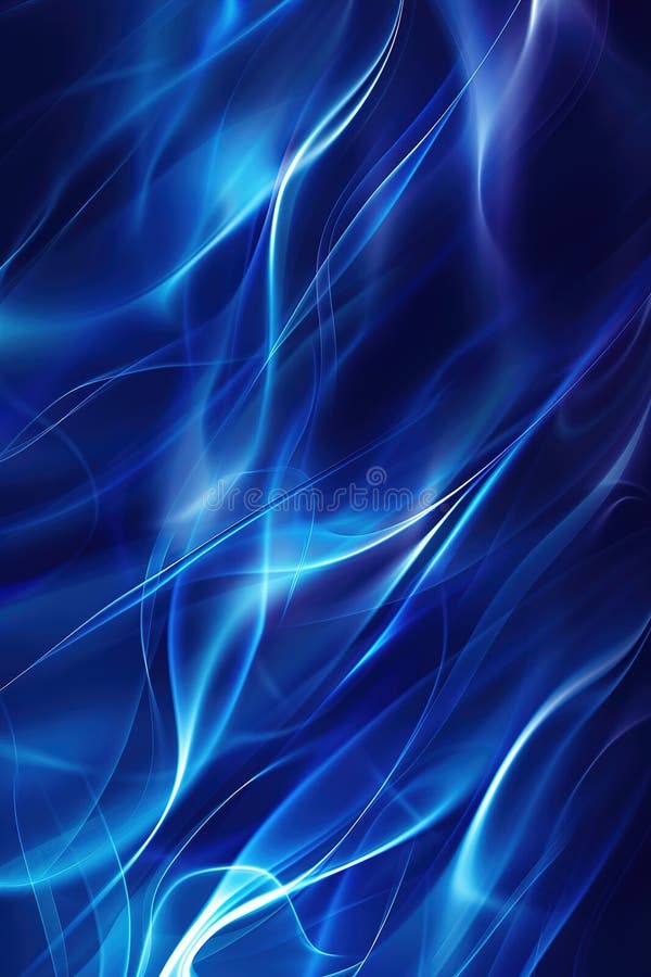 Abstract Blue Glowing Light Waves with a Dynamic and Modern Appearance ...