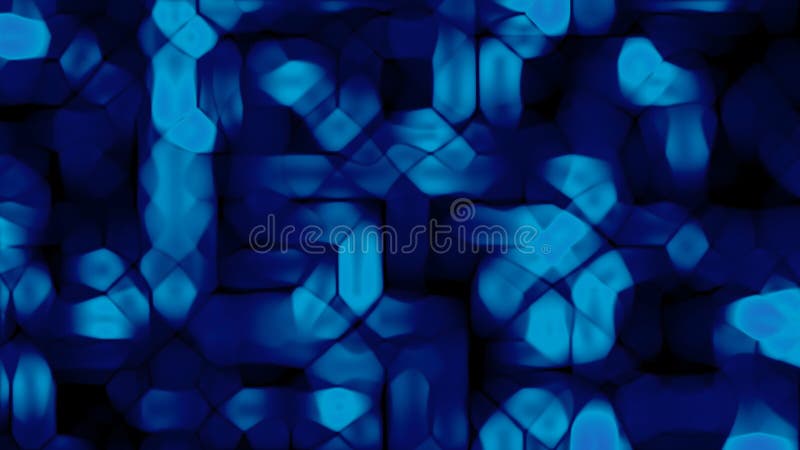 Abstract Blue Glowing Mosaic Texture with Soft Blurred Geometric ...