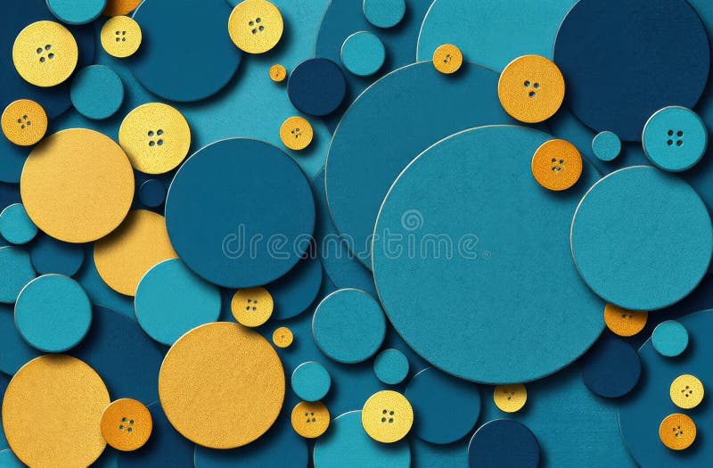 Abstract Blue and Gold Circular Layered Background Design 6-1-2025 ...