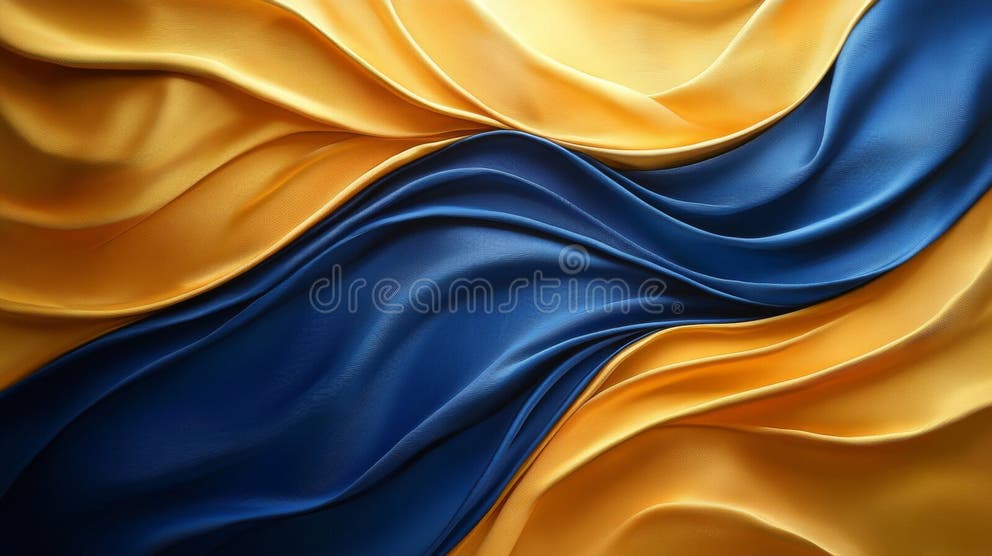 Abstract Blue and Gold Fabric Texture Stock Illustration - Illustration ...