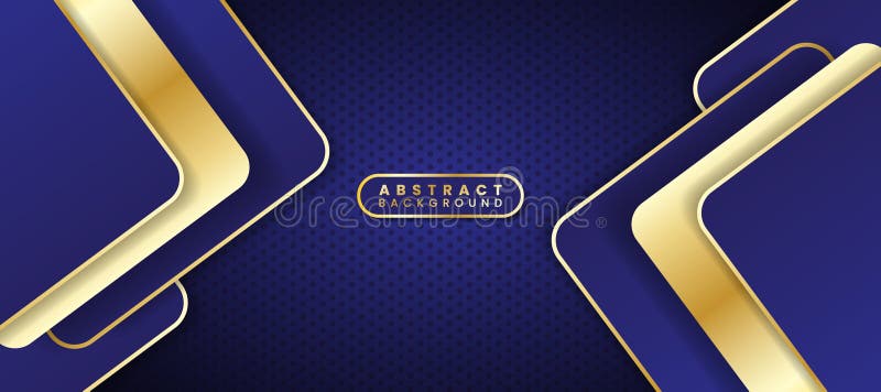 Abstract Blue and Gold Geometric Background Vector Illustration ... Abstract Blue and Gold Geometric Background Vector Illustration ...