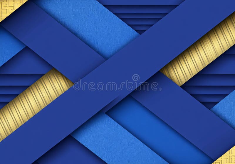 Abstract Blue Gold Geometric Pattern Background High Quality Image ...